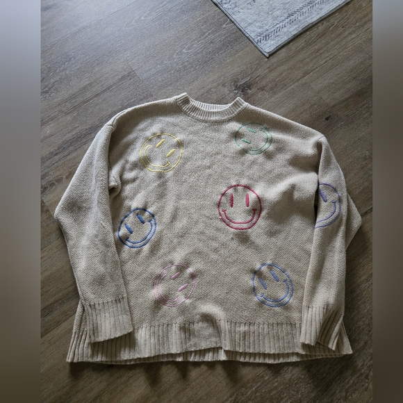 EARTHBOUND | Sweaters | Earthbound Trading Co Smiley Face Sweater ...